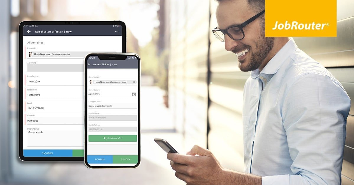JobRouter® App | Mobiles Arbeiten, jederzeit und überall