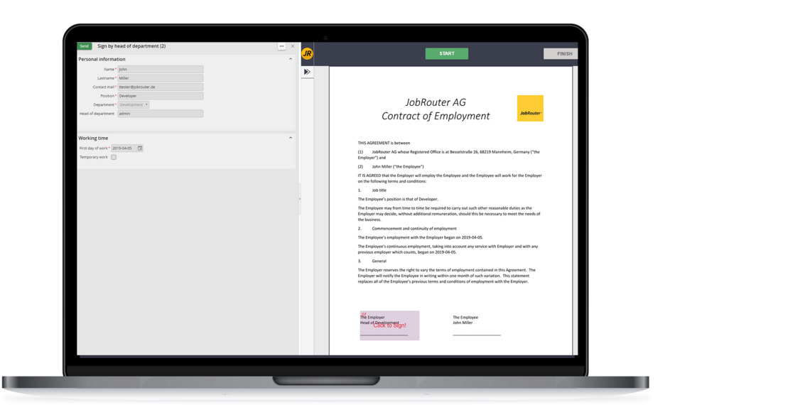 JobRouter® platform for process automation