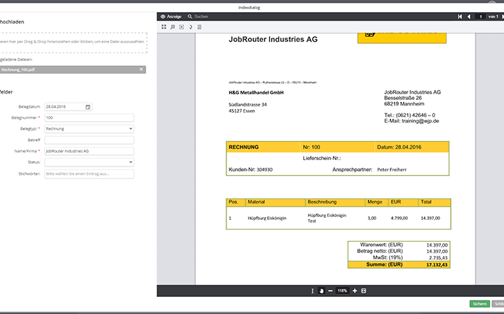Manage invoice input, output & throughput digitally in one solution