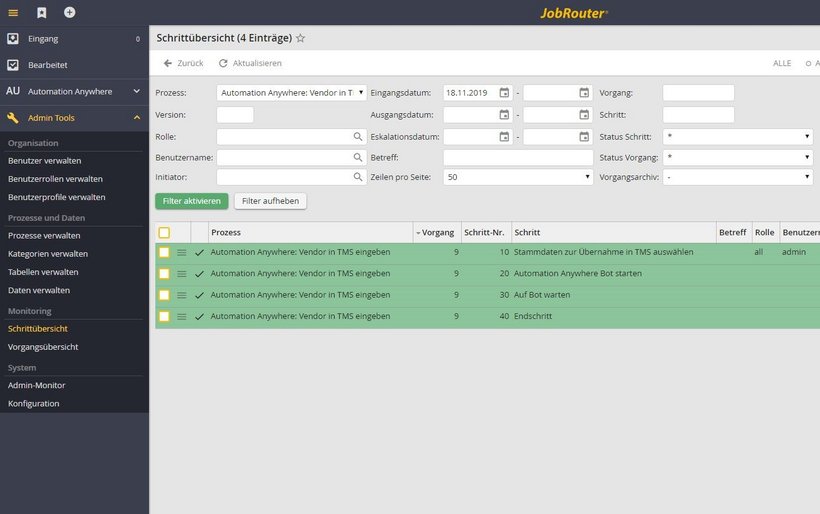 JobLink for Automation Anywhere – Prozesse mittels Bots automatisieren