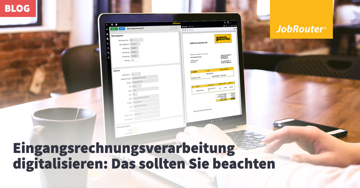 Accounts payable automation as a digital workflow | JobRouter®