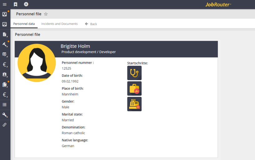 Digital personnel file - all personal data at a glance