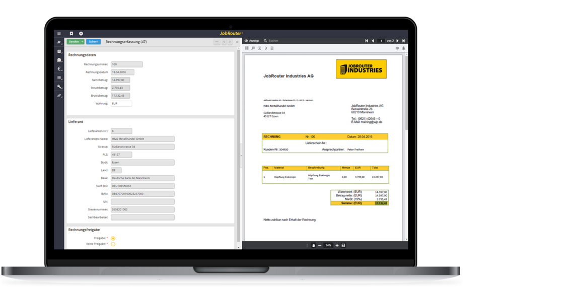 JobRouter® platform for process automation